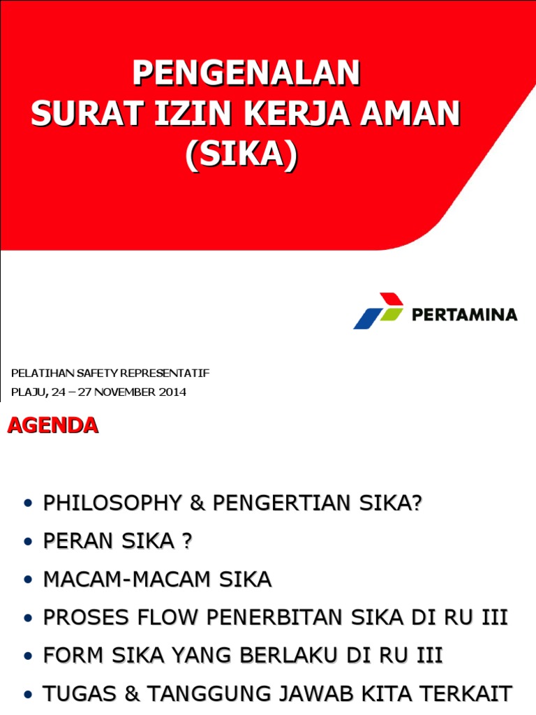 Pengenalan SIKA di Pertamina | PDF