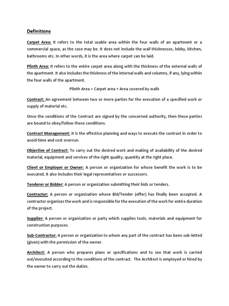 Lec-4 Notes On Contracts and Tenders | PDF | General Contractor | Architect