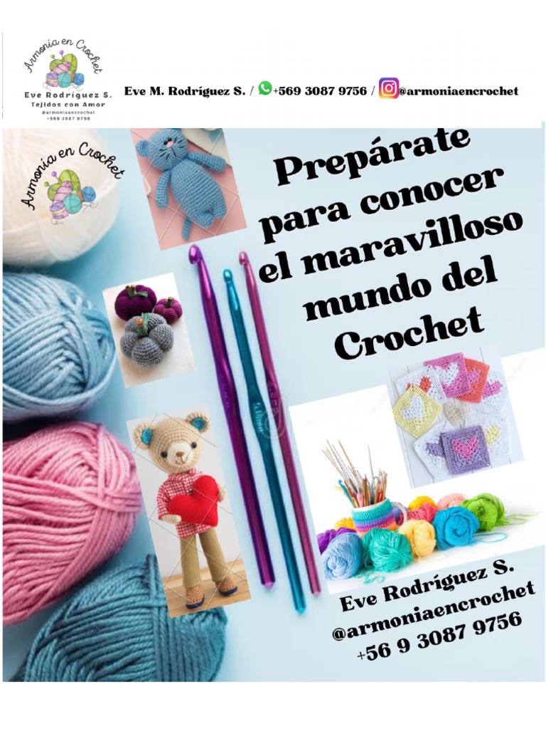Introducción al Taller de Crochet | PDF | Tejer | Tejidos Figurados
