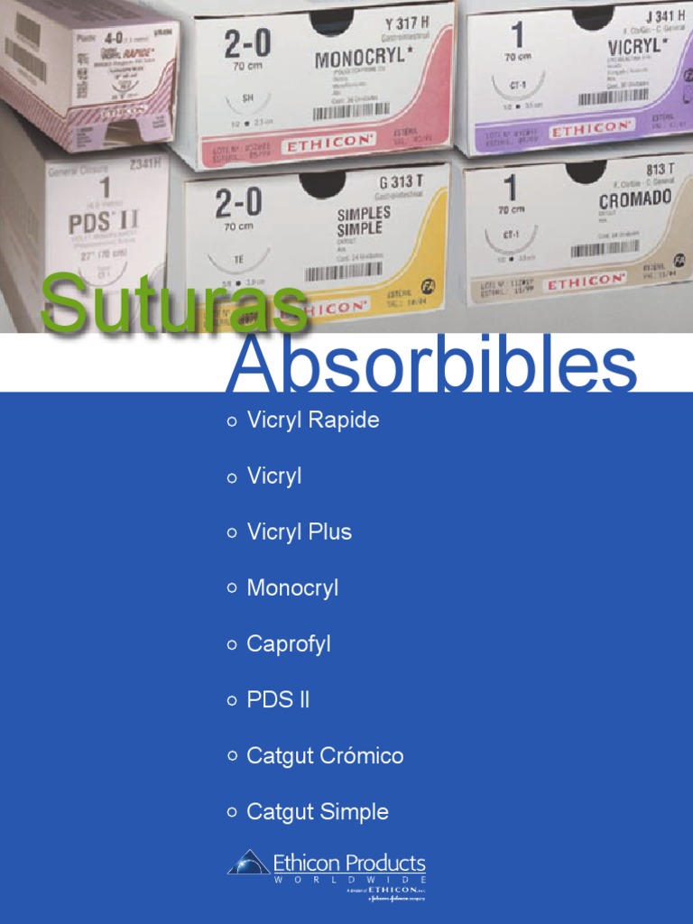 Suturas Absorbibles | PDF | Sutura Quirúrgica | Materiales