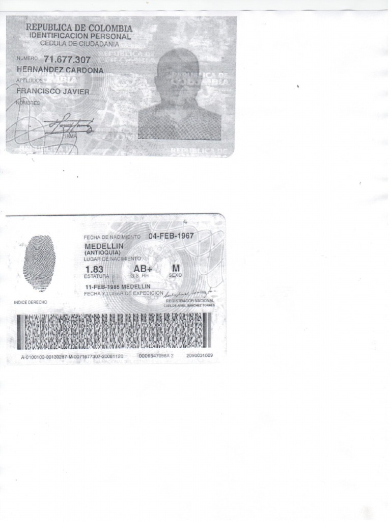 Cedula Francisco | PDF