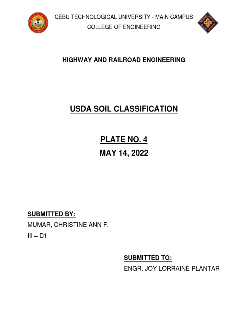 USDA Soil Classification | PDF