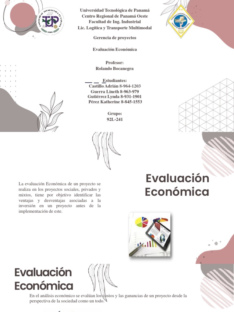 Evaluación Economica de Un Proyecto | PDF | Evaluación | Presupuesto
