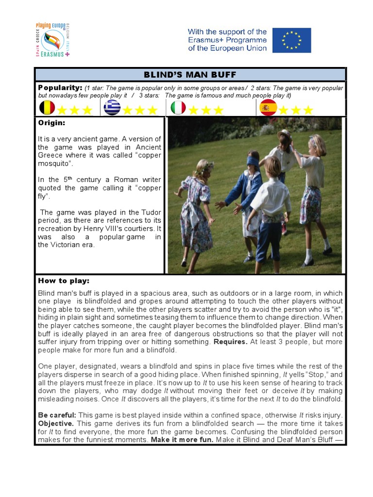 Blind's Man Buff CARD | PDF