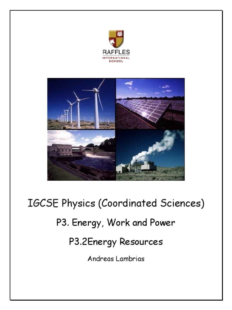 P3.2 Energy Resources Questions | PDF | Energy Development | Wind Power