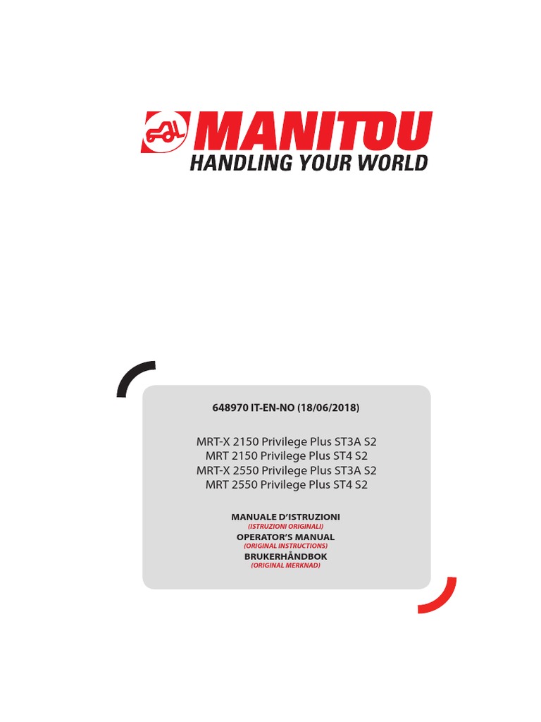 Brukermanual Mrt2150 Mrt2550 | PDF