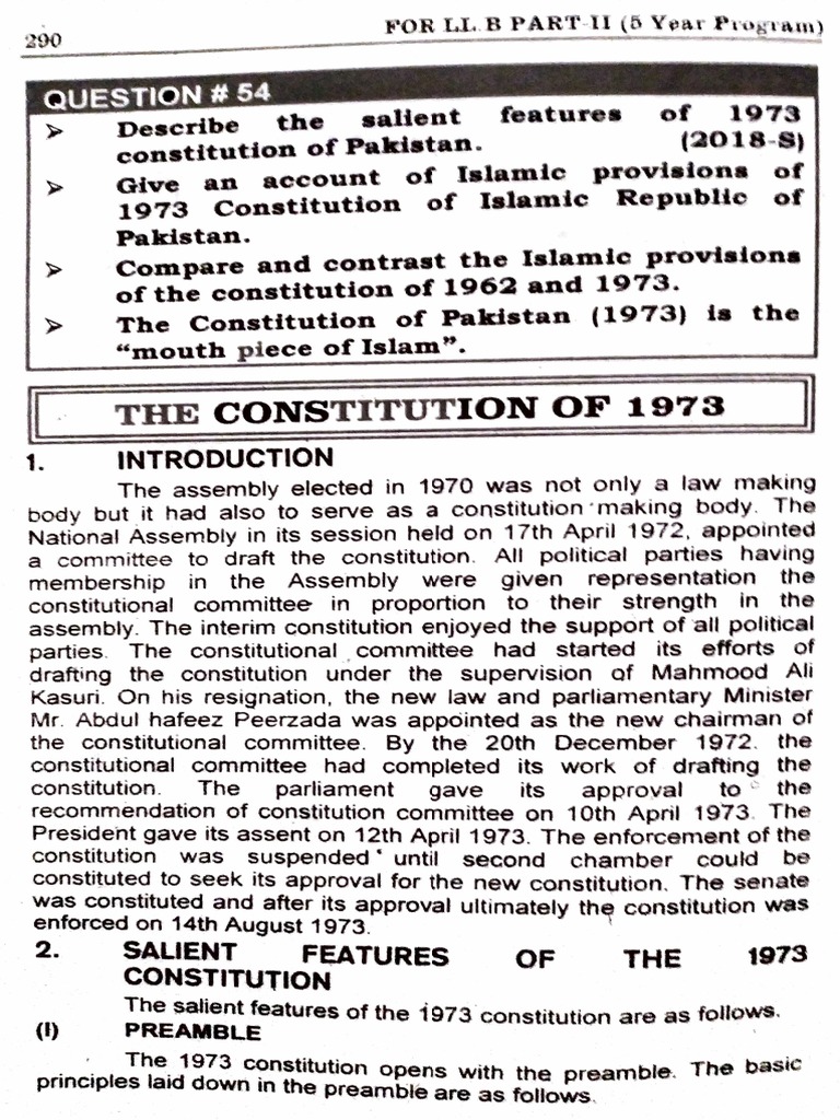 Constitution of Pakistan 1973 | PDF | State Government | Legislature