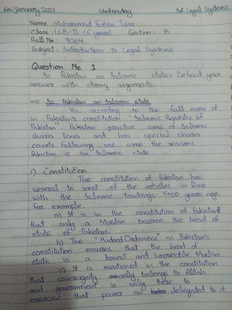 Introduction To Legal System | PDF