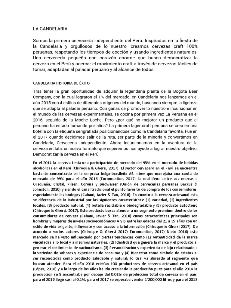 La Candelaria Info | Descargar gratis PDF | Cerveza | Fermentación