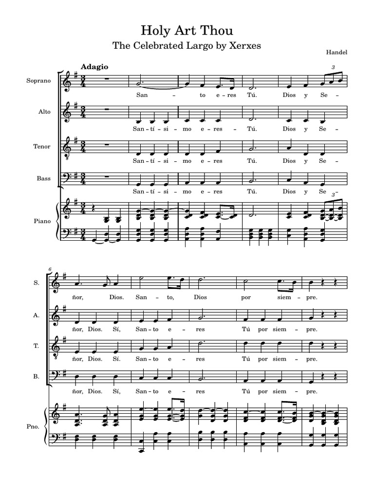 Holy - Art - Thou Español | PDF