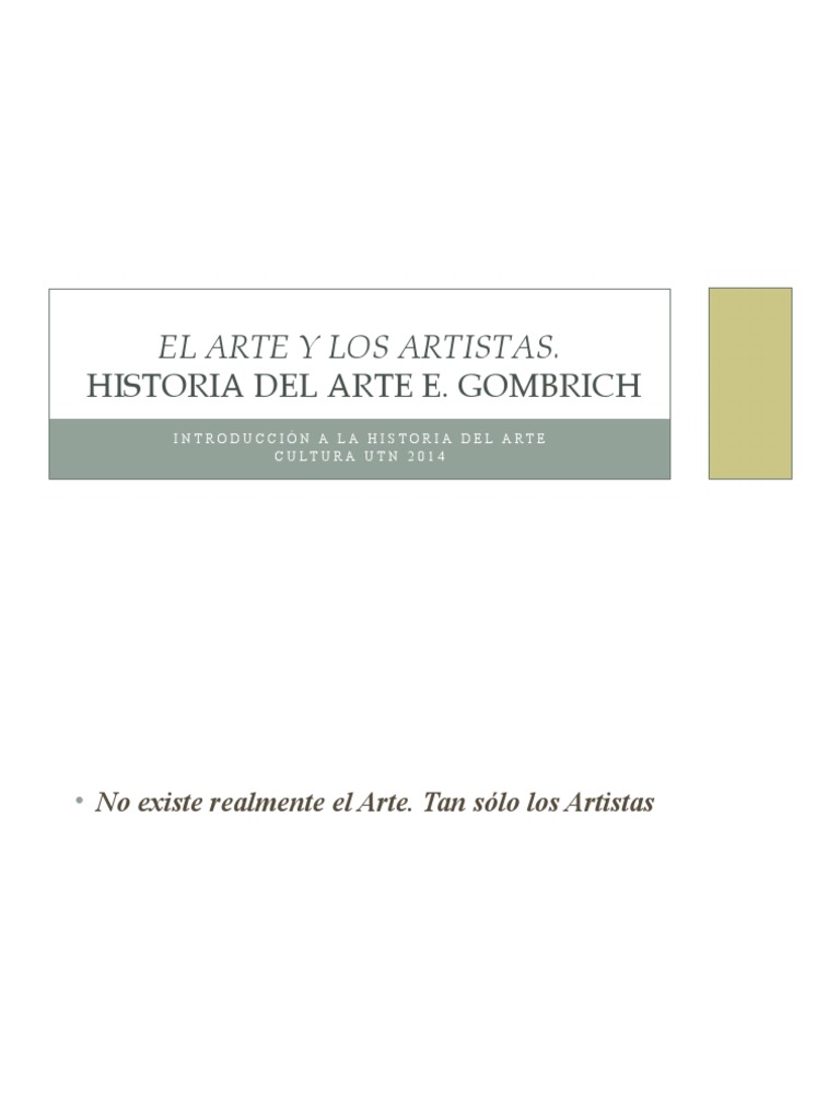 El Arte y Los Artistas-1 | PDF | Pinturas | Las artes