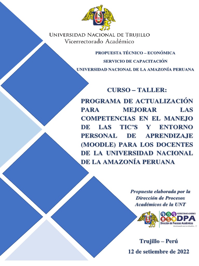Unap Propuesta Capacitacion | PDF | Moodle | Universidad