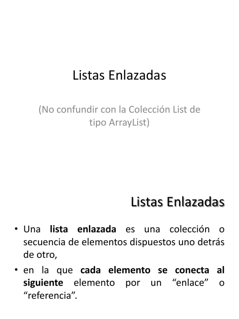 Estructuras de Datos Listas Enlazadas | PDF | Algoritmos y Estructuras ... Estructuras de Datos Listas Enlazadas | PDF | Algoritmos y Estructuras ...