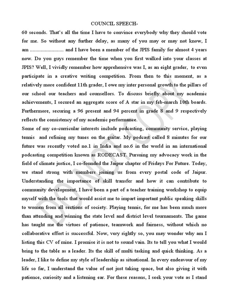 Council Speech 2021 - 2 | PDF