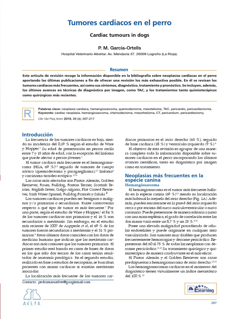 Tumores Corazon | PDF | Corazón | Electrocardiografia