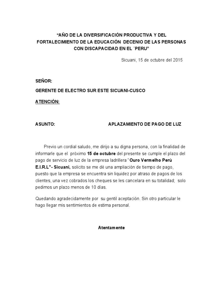 Carta Electro Sur | PDF