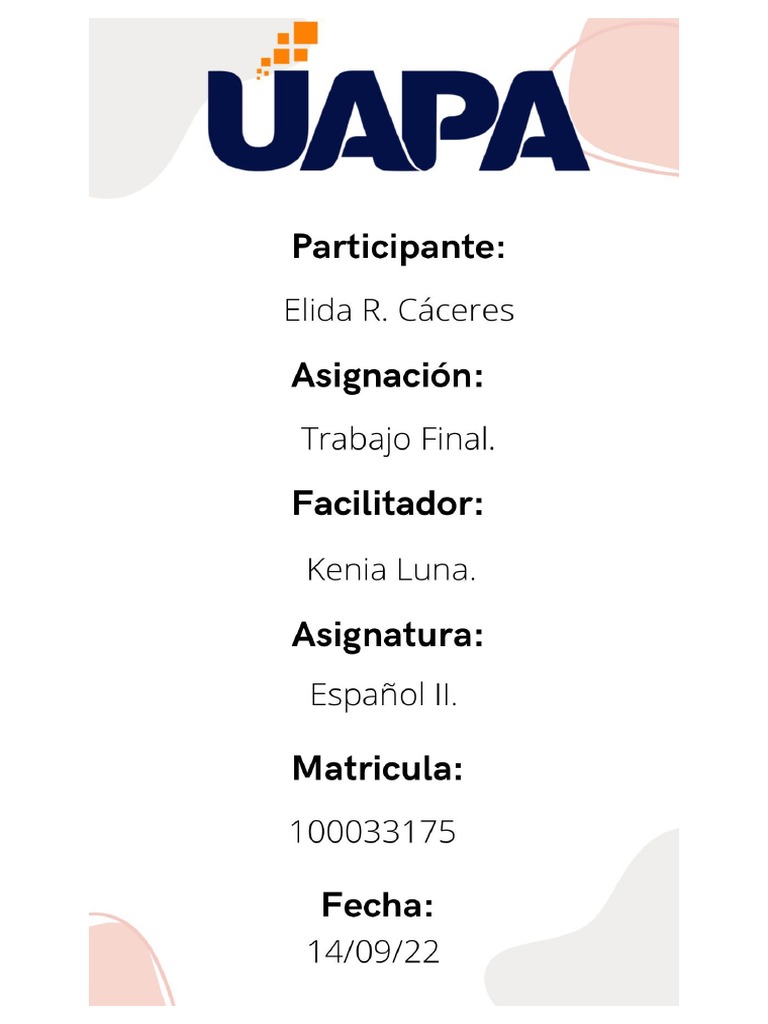 Trabajo Final Español II | PDF