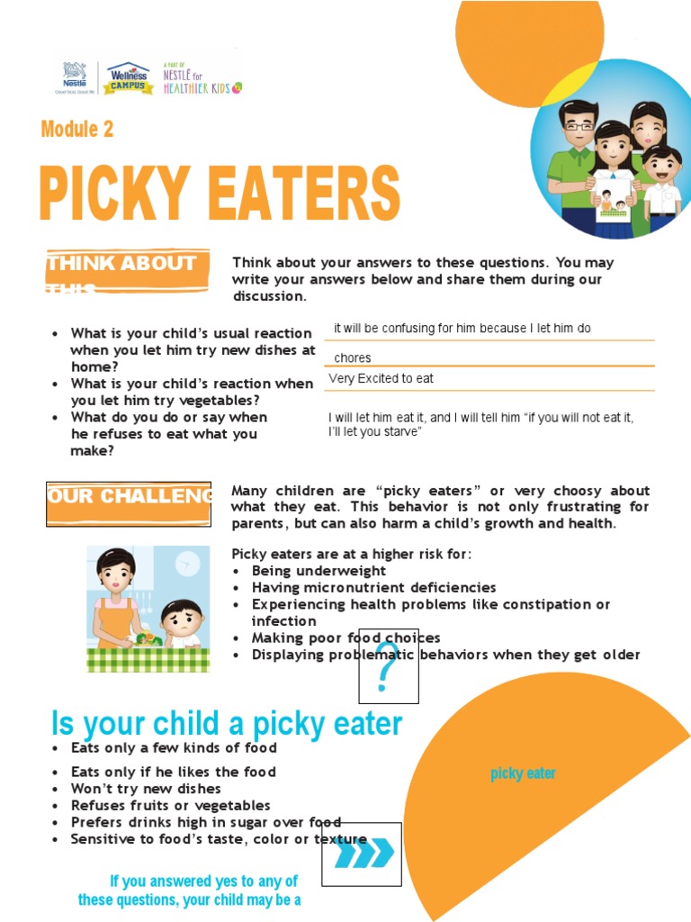 Adult-Module-2-Picky-Eaters-ENGLISH-converted | PDF | Foods | Meal
