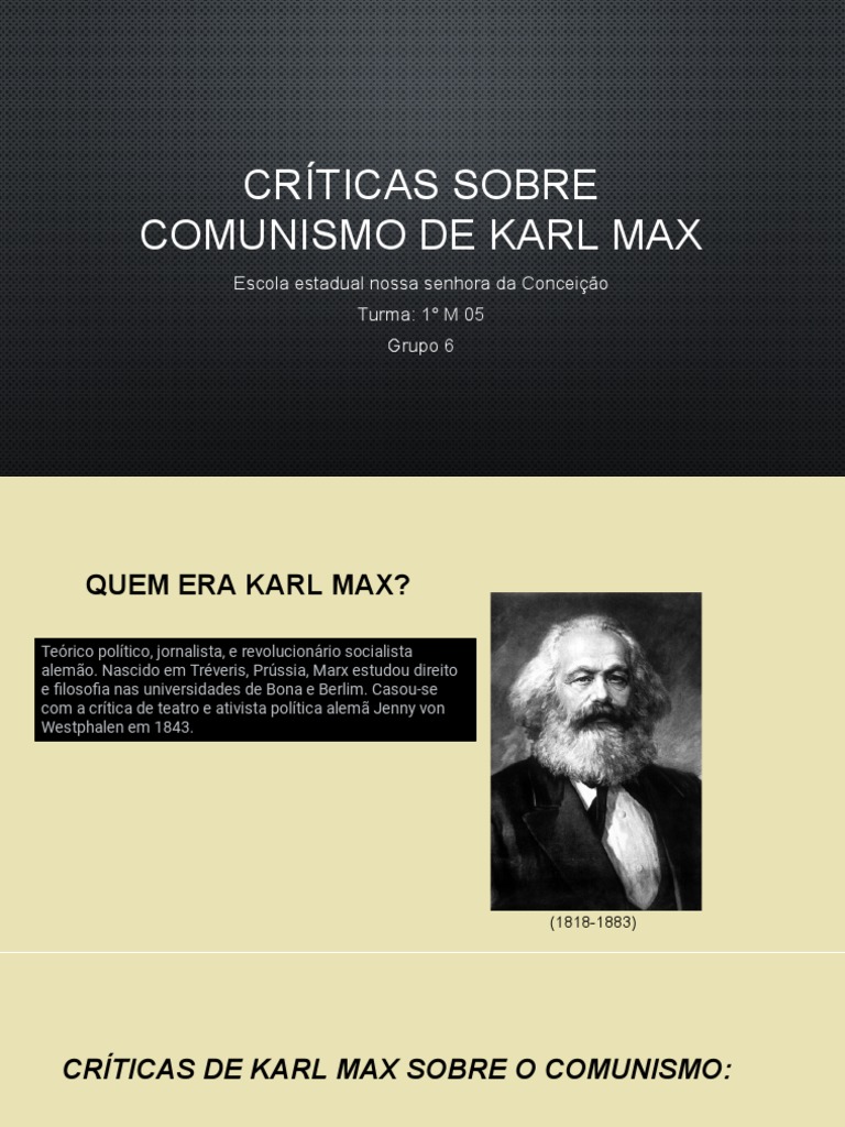 Apresentação Sobre Karl Marx | PDF