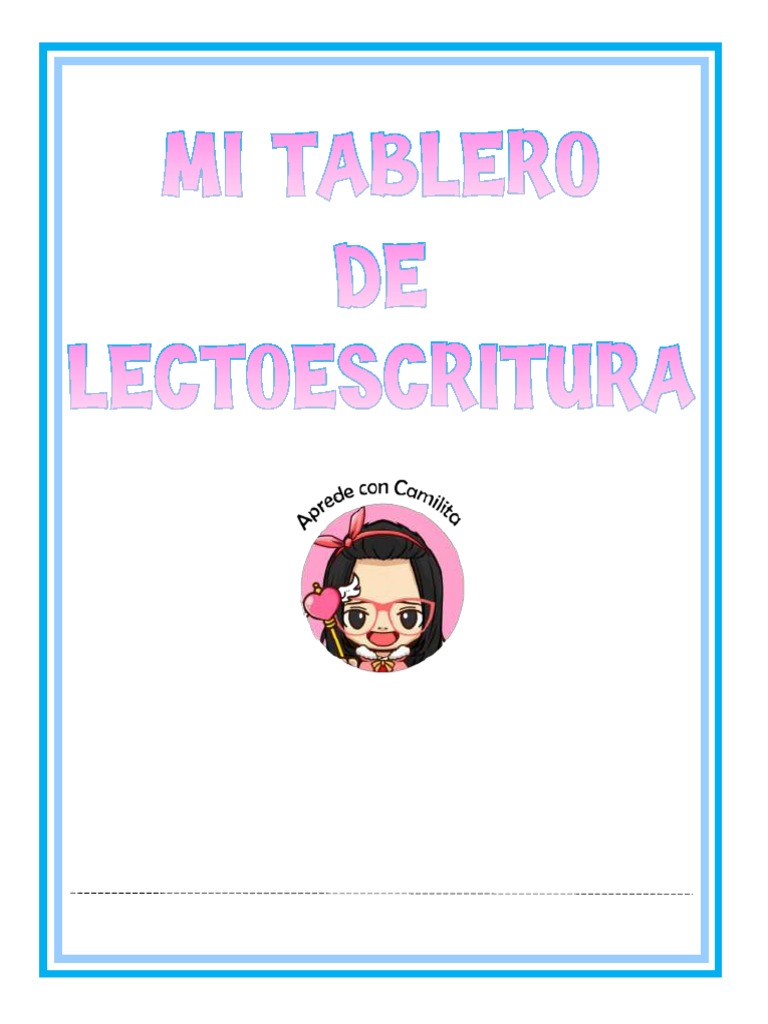 MI TABLERO DE LECTOESCRITURA Aprende Con Camilita | PDF