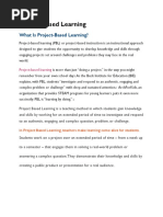 Teacher's Guide To Project-Based Learning | PDF | Project Based ...
