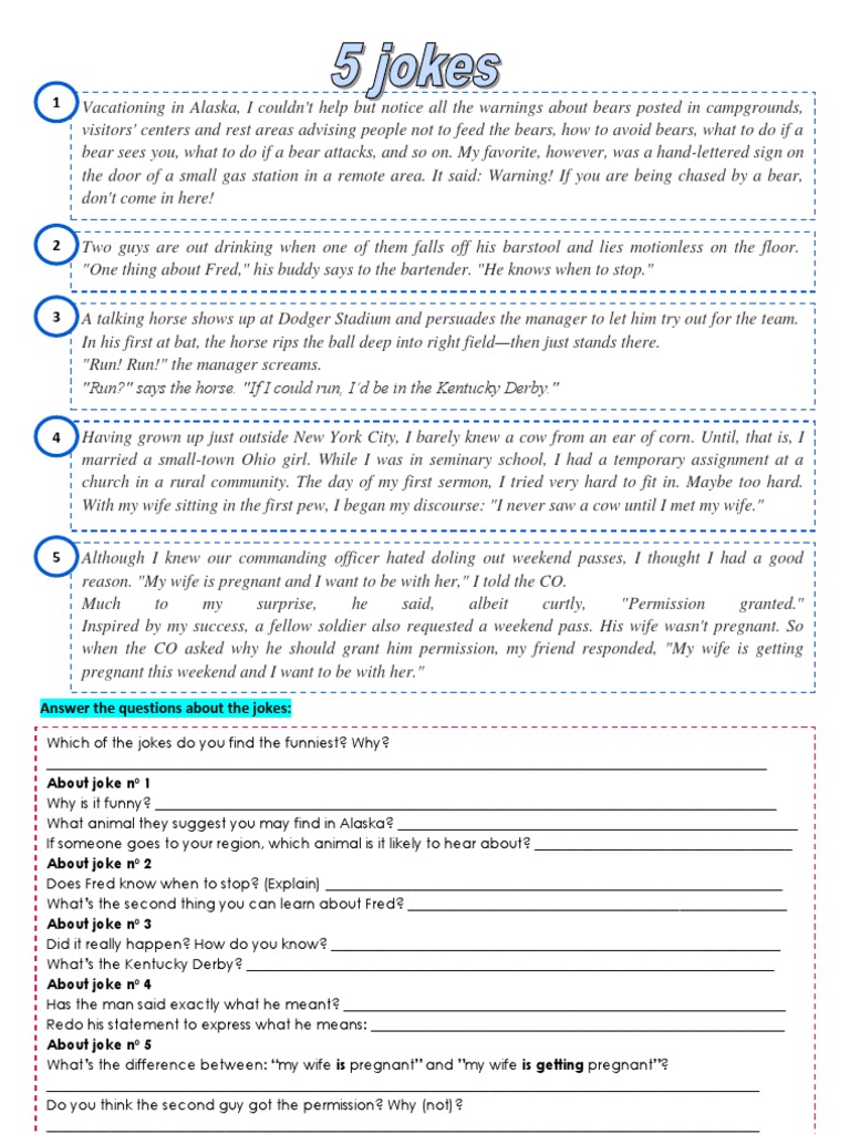 About Joke Nº 1 | PDF | Jokes