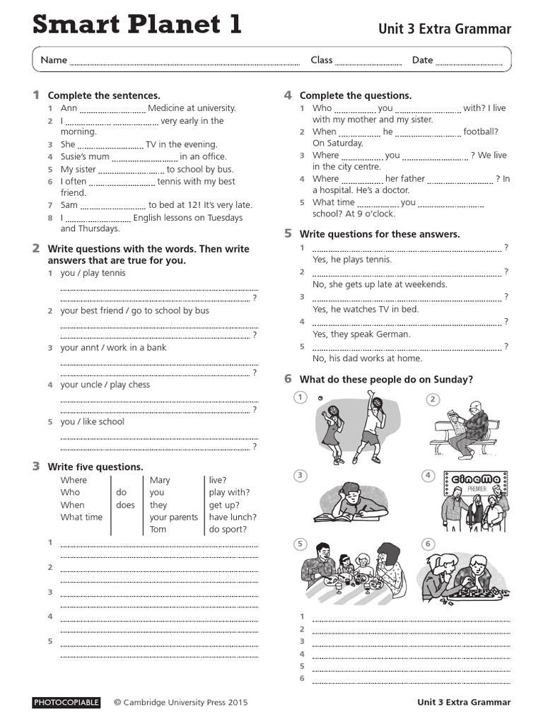 Unit 3 Extra Grammar Without Answers | PDF