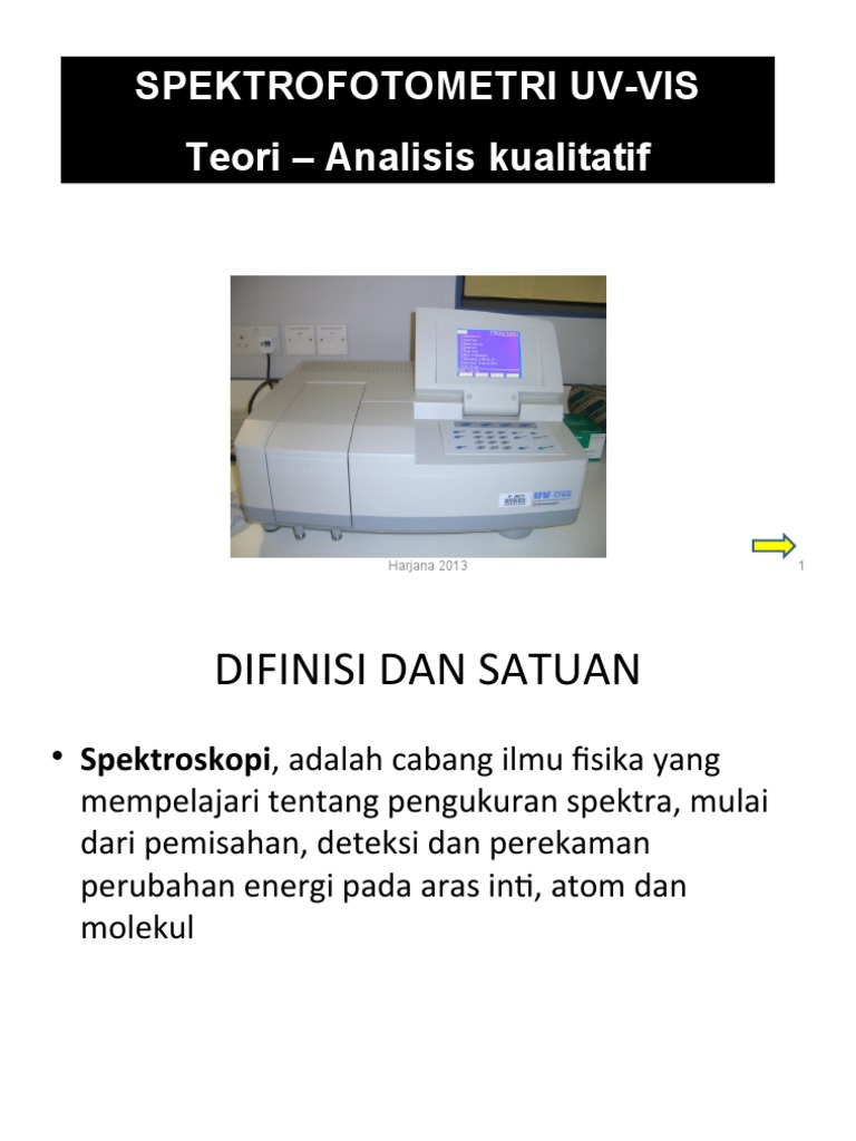 Spektrofotometri UV-Vis Teori | PDF