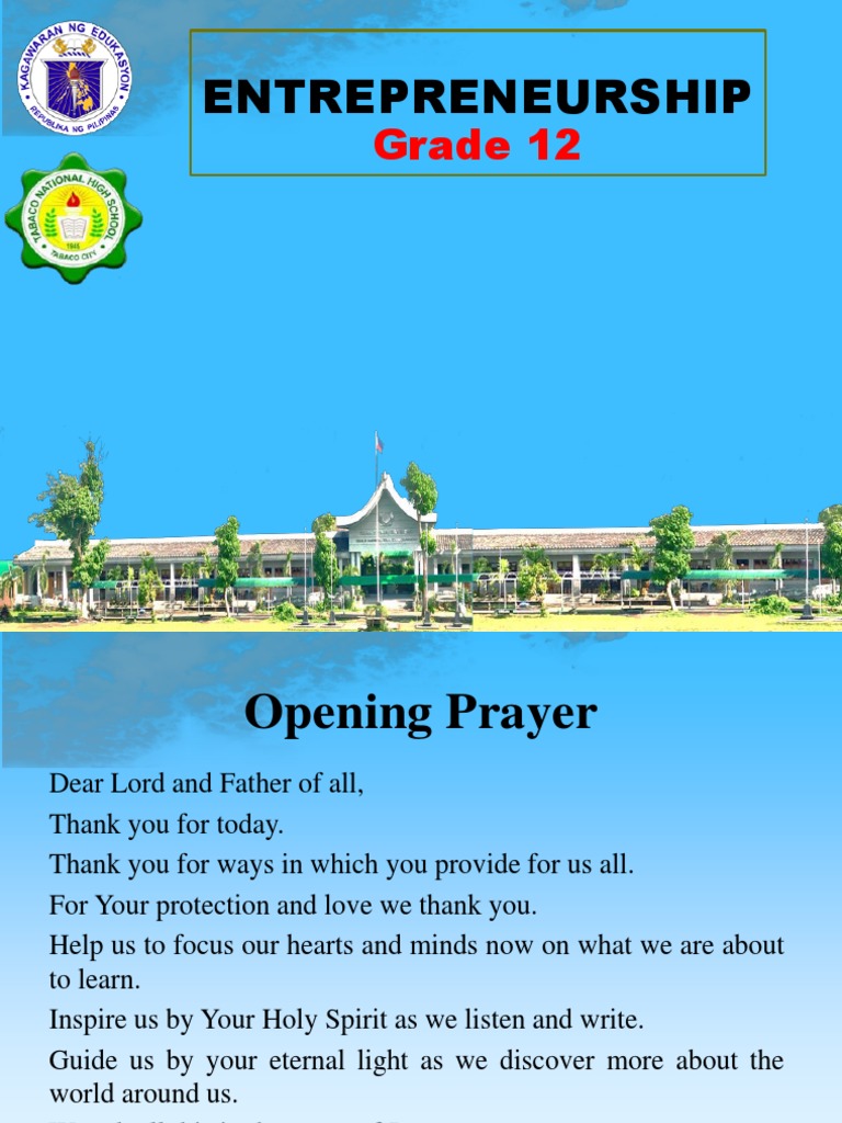 LESSON 1 Introduction To Entrepreneurship Humss | PDF ...