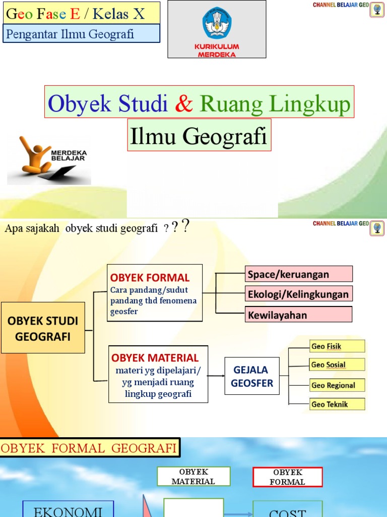 Obyek Studi Ilmu Geografi | PDF