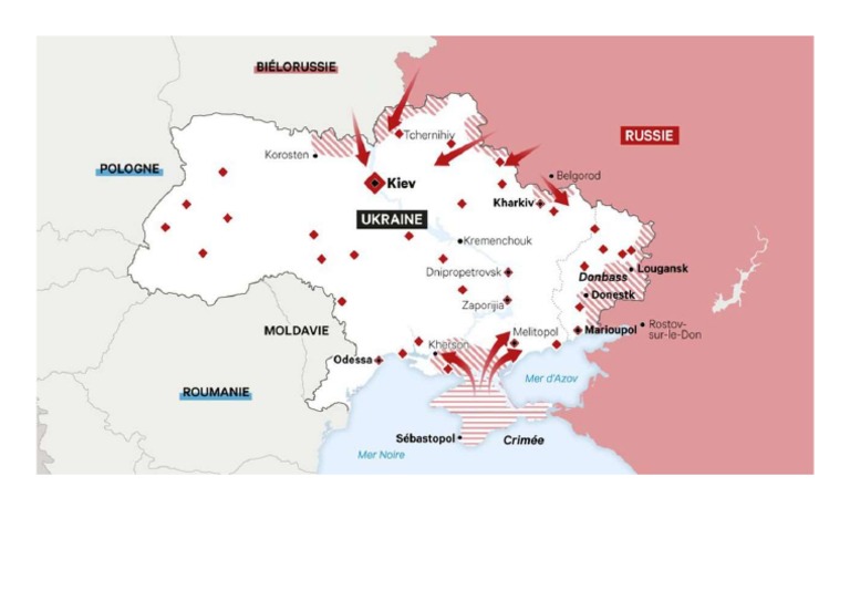 carte combat ukraine 2022 | PDF