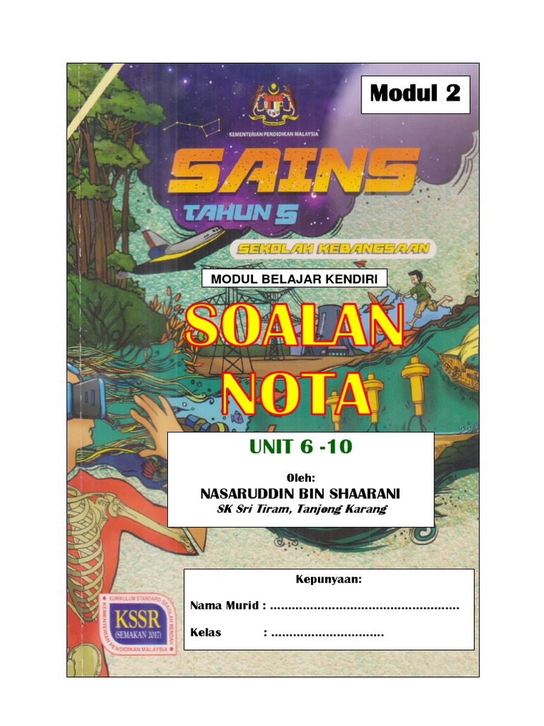 SN 5 Soalan Nota Bab 6 To 10 Jawapan | PDF