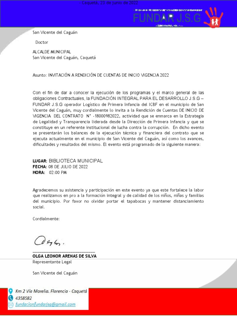 Invitacion Rendicion de Cuentas Inicio | PDF | Responsabilidad | Corrupción política