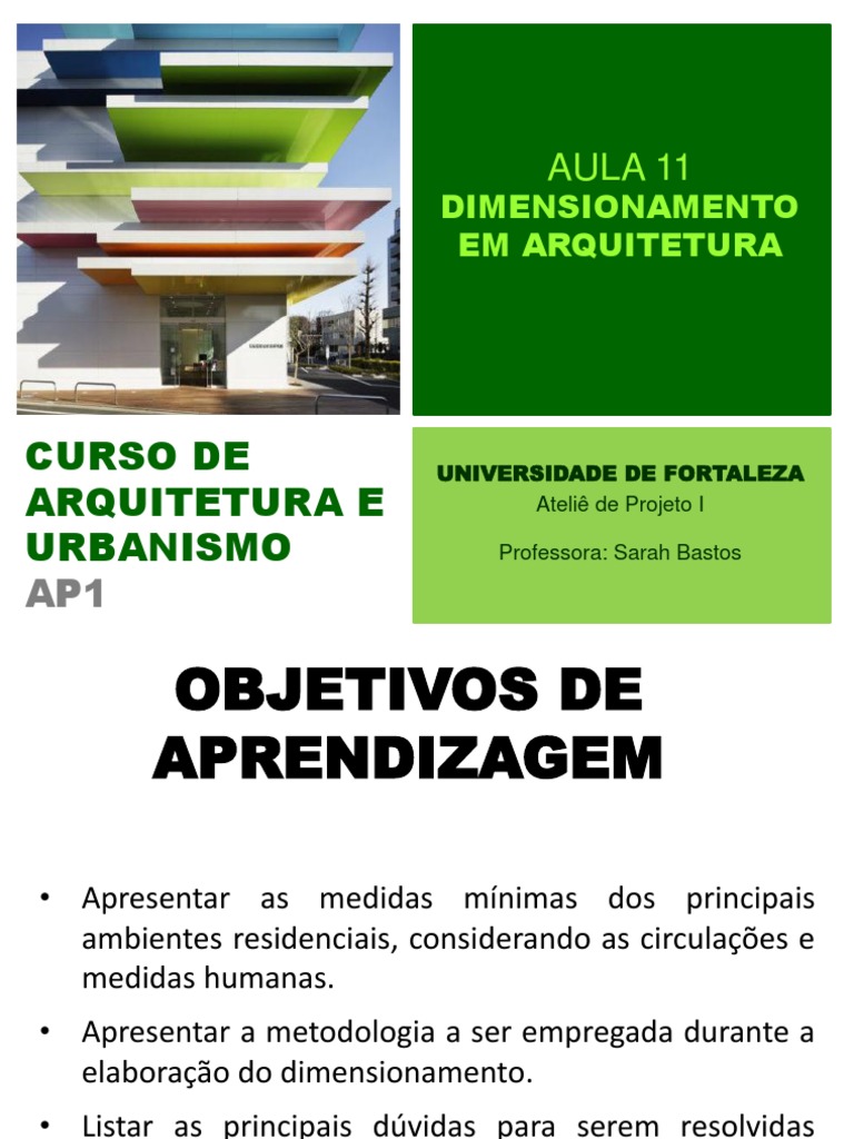 Dimensionamento em Arquitetura Residencial | PDF