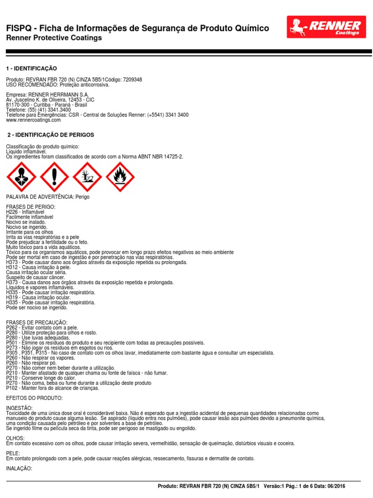 Tinta Epox | PDF | Embalagem e rotulagem | Águas residuais