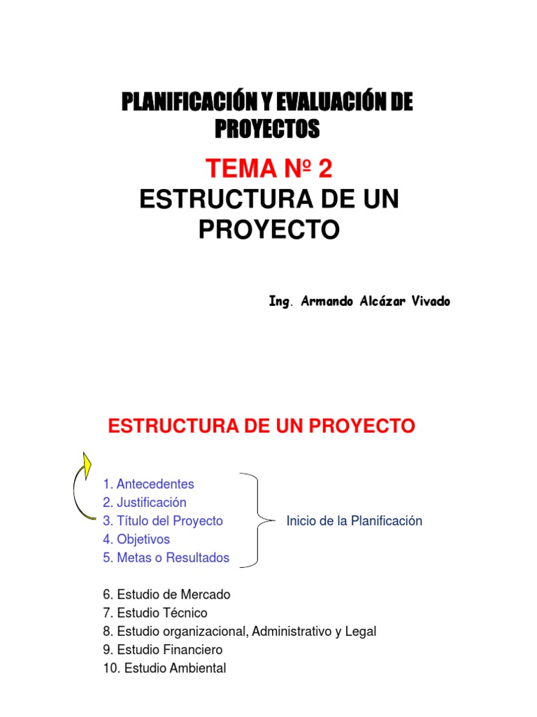 2 - Estructura de Un Proyecto | PDF | Planificación