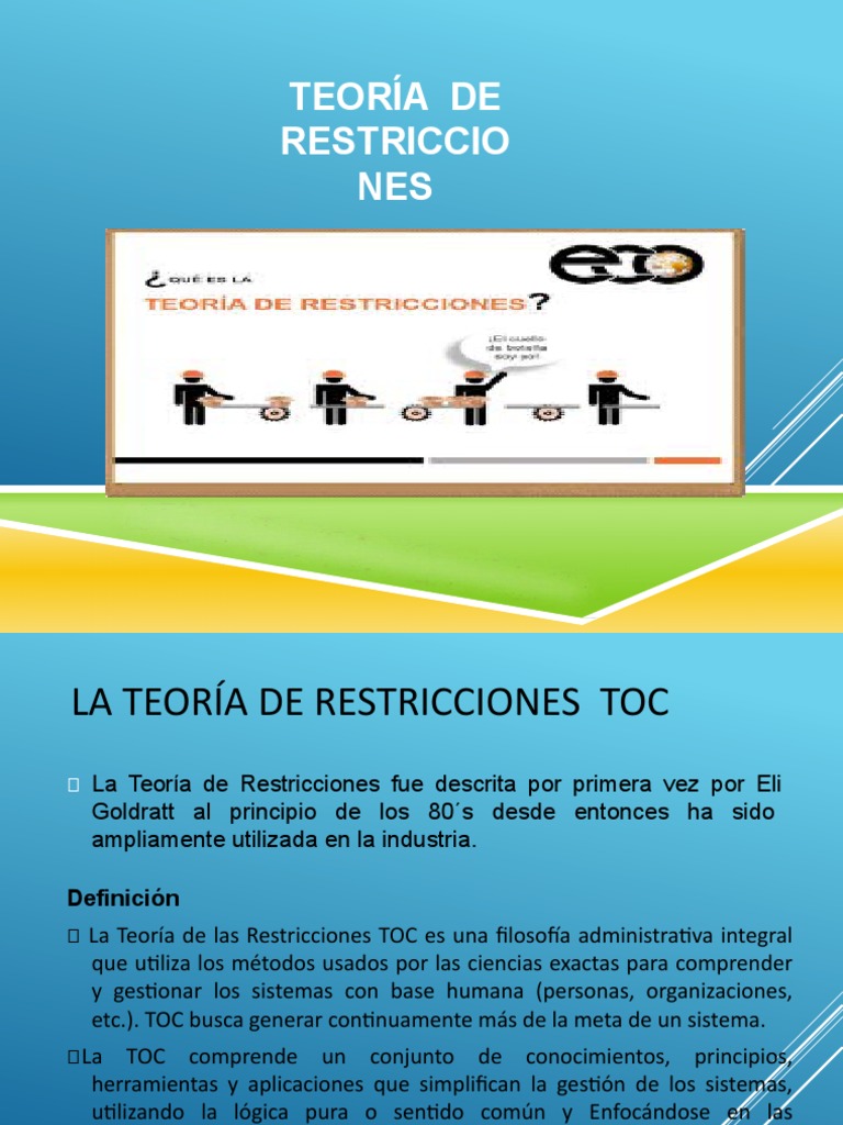 Teoria de Restricciones | Descargar gratis PDF | Teoría | Business