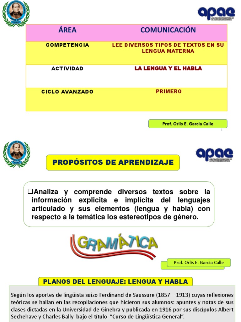 Lengua y Habla: Conceptos Clave | PDF | Habla | Lingüística