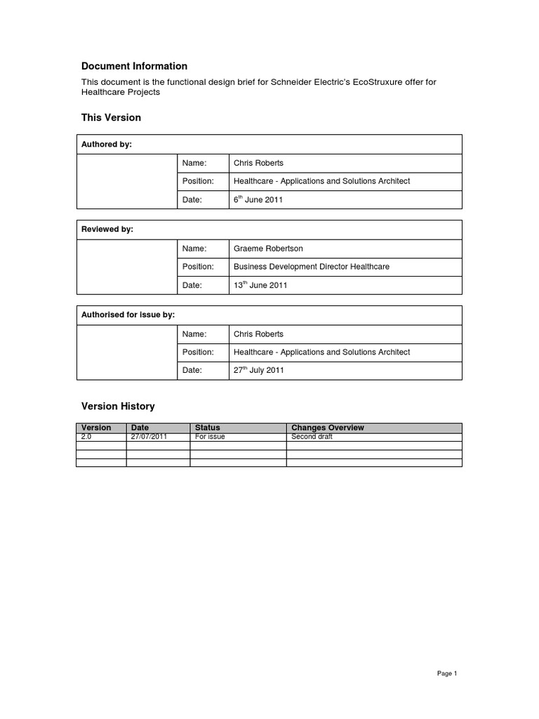 Functional Design Brief | PDF | Computer Network | Health Care
