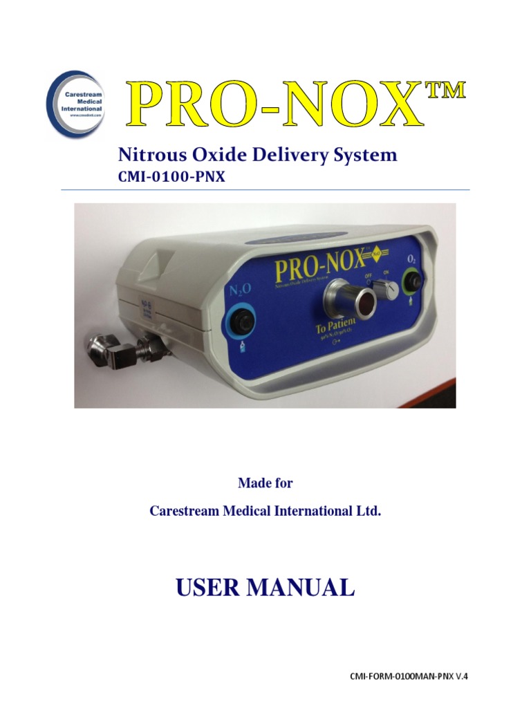 Pro Nox Manual Usa v5 | PDF | Nitrous Oxide | Respiration
