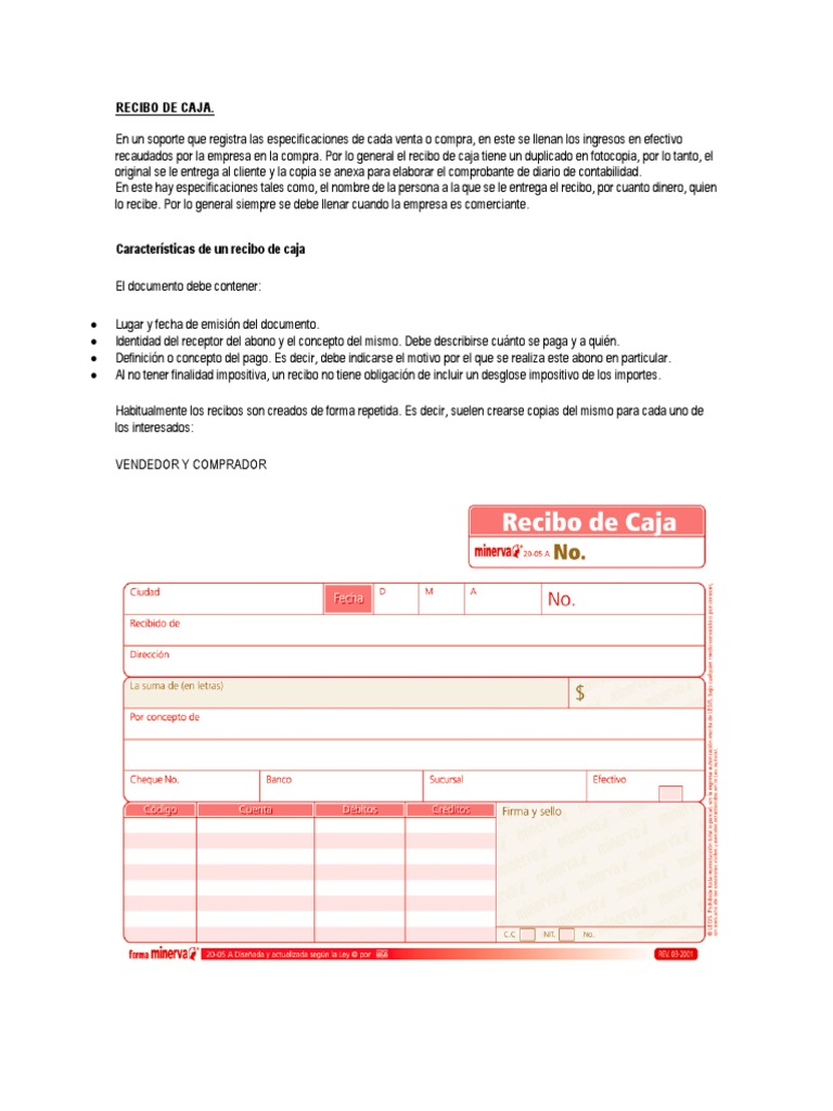 Recibo de Caja | PDF