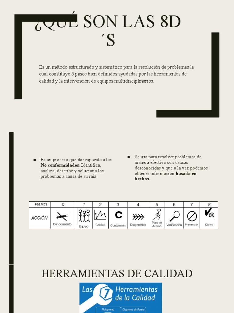 Qué Son Las 8d S | PDF | Informática