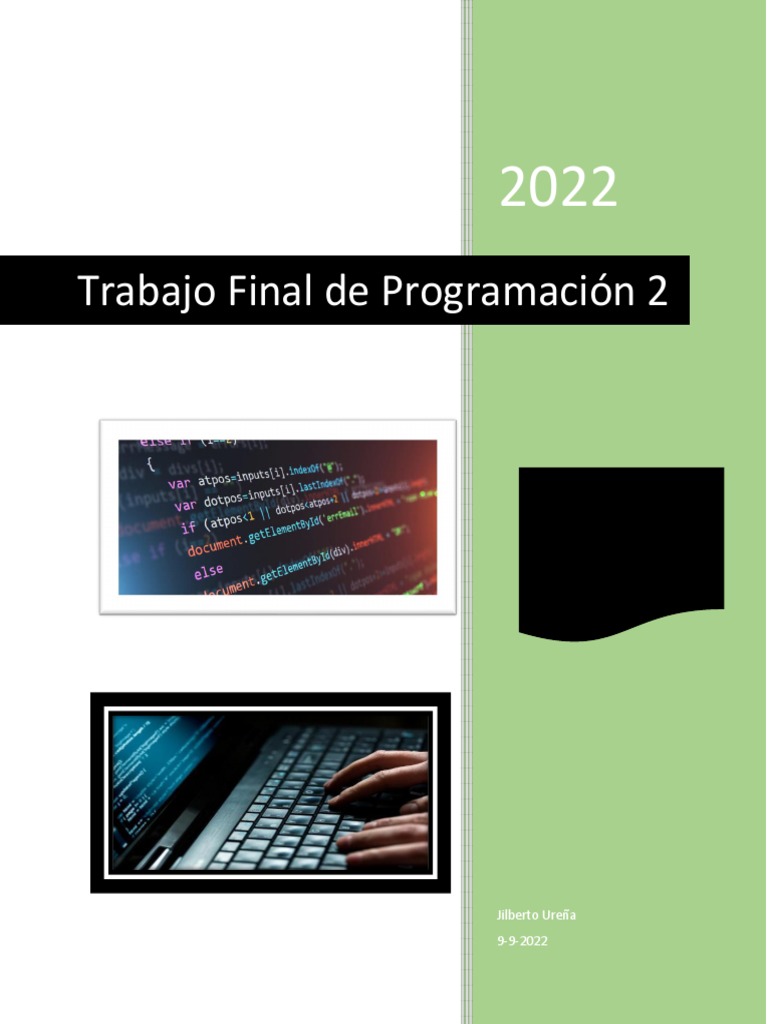 Trabajo Final Programación II | PDF | Programa de computadora | Programación