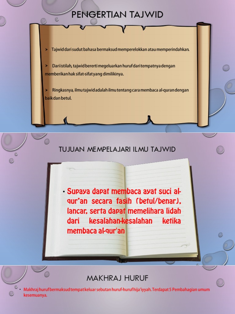 Nota tajwid (Makhraj) | PDF