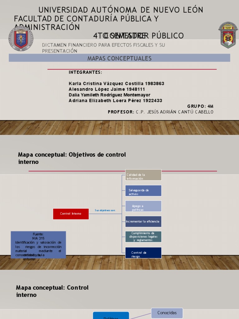 Mapas Conceptuales de Control Interno | PDF | Contralor | Auditoría