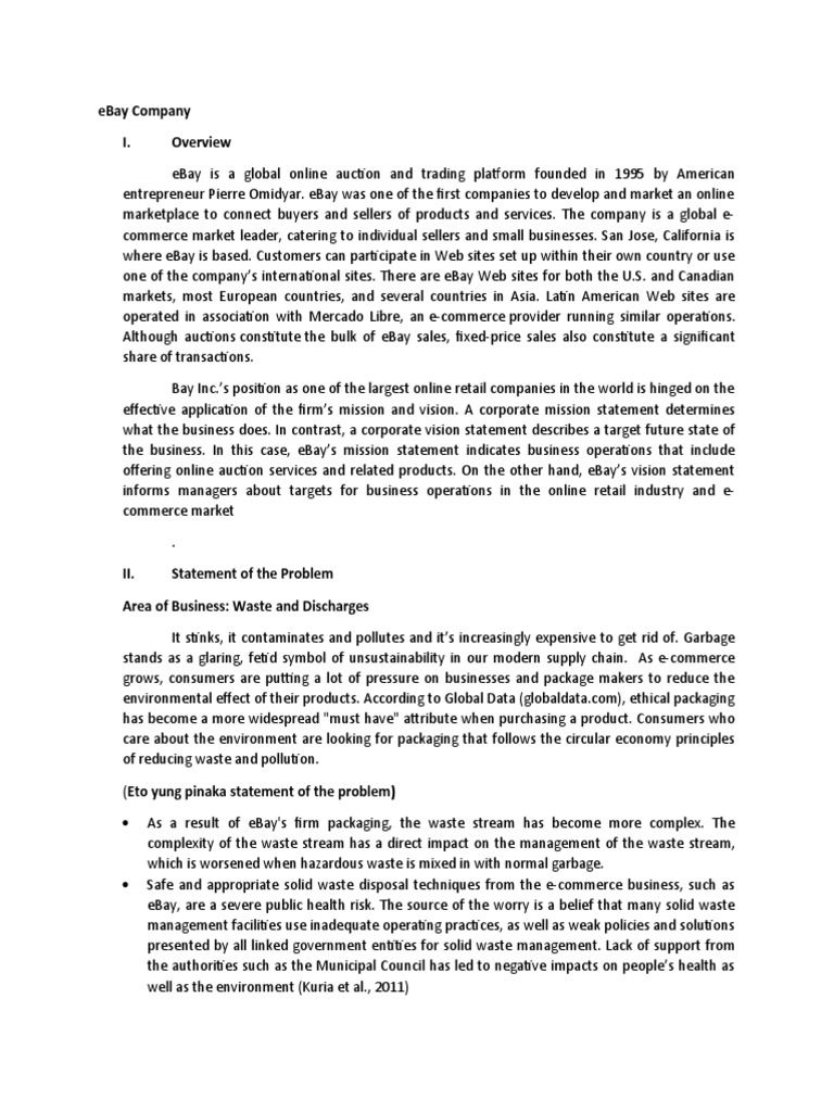 10 Task Performance 1 Ebay | PDF | E Bay | Waste Management