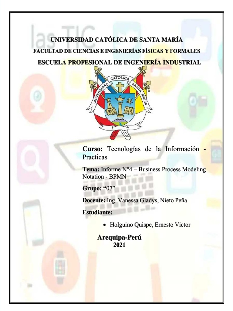 PDF Informe n4 Business Process Modeling Notation BPMN Actividades de La Practica Compress | PDF