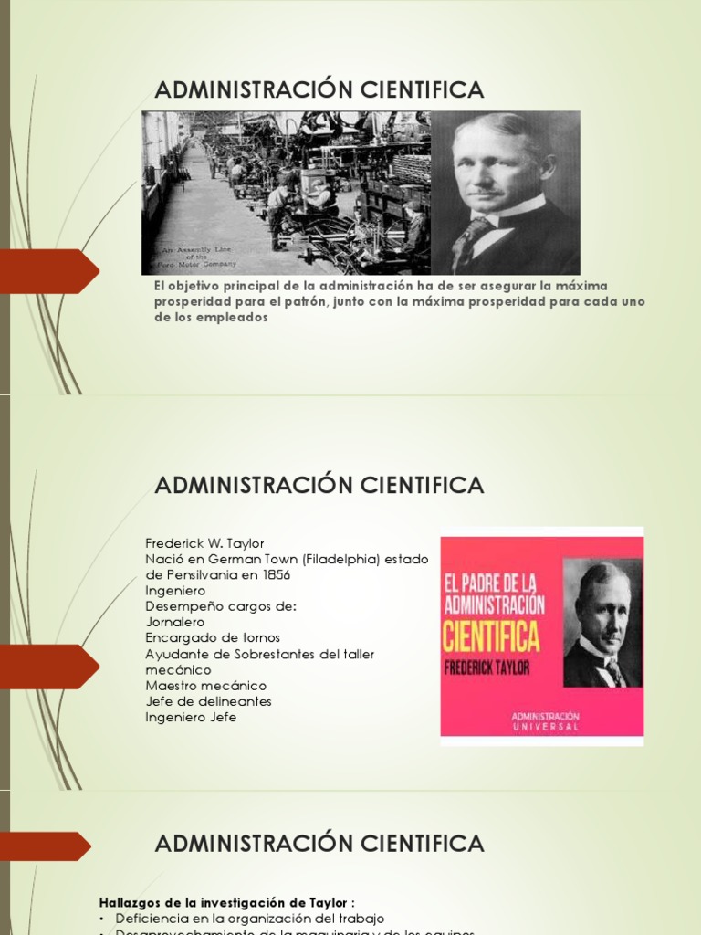 Administración Cientifica | PDF | Contabilidad | Economias