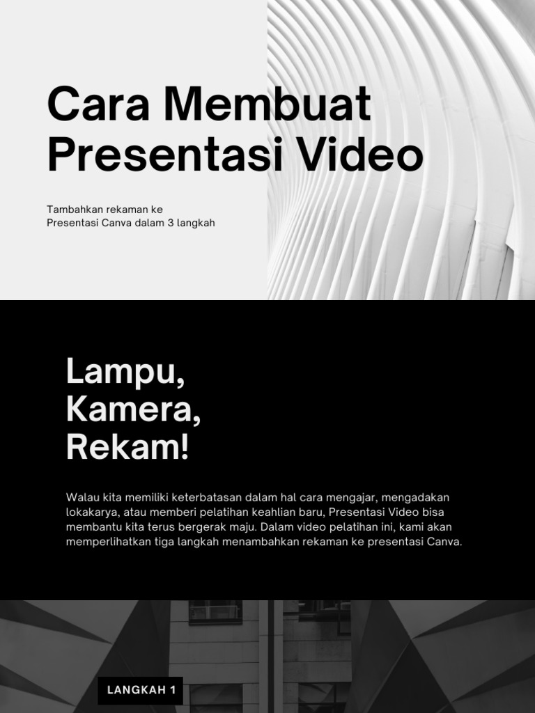 Cara Membuat Video Presentasi di Canva | PDF
