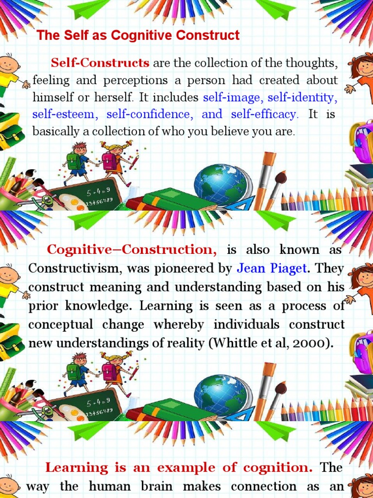 The Self As Cognitive Construct | PDF | Self Esteem | Identity (Social Science)